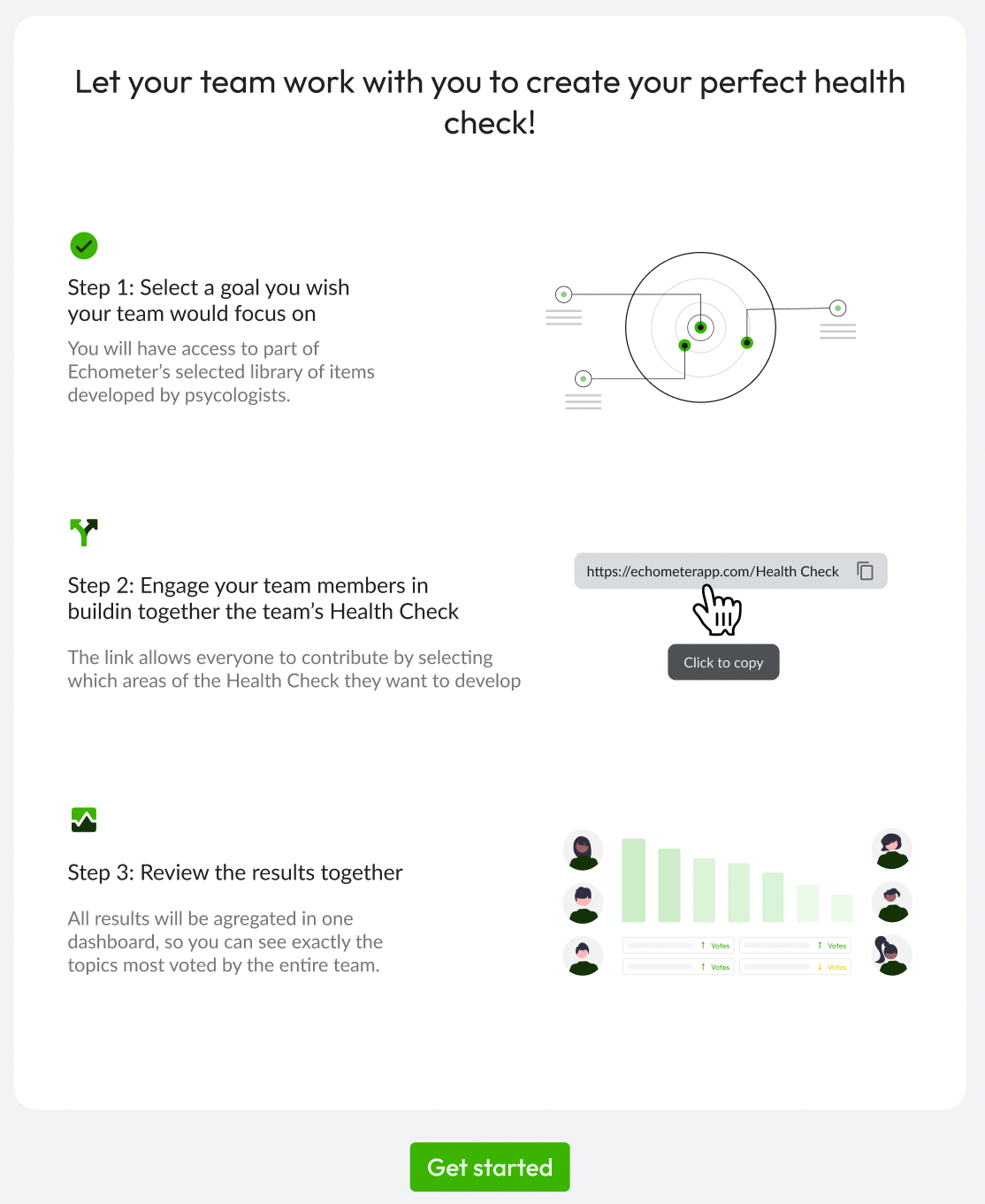 En 3 pasos hacia el "Health Check del equipo": Kit de construcción gratuito